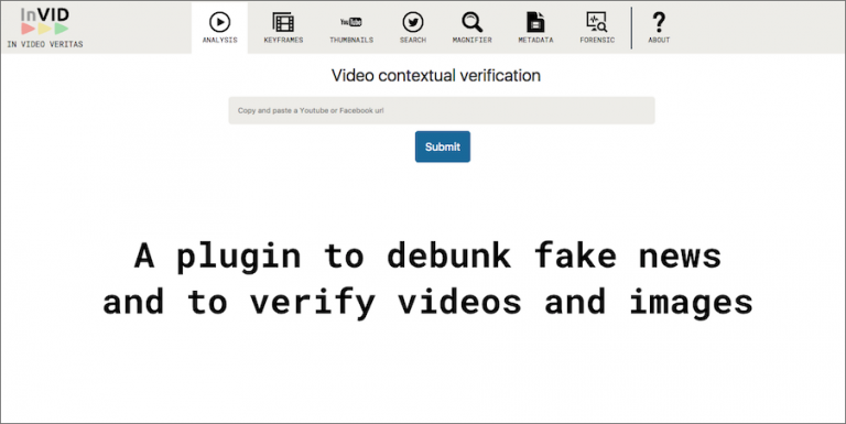 InVID Verification Plugin - InVID project